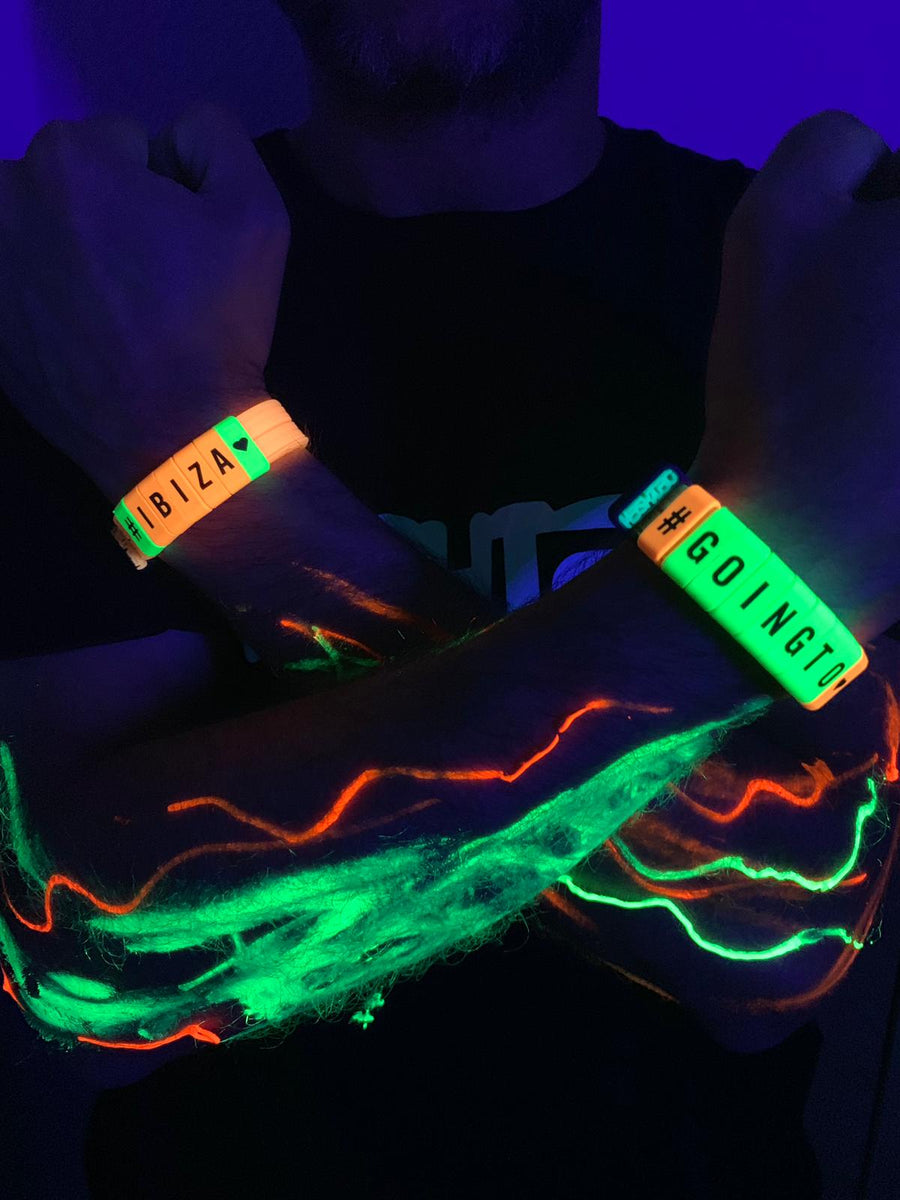 Personalized Neon Bracelet | Hashtag Bracelets